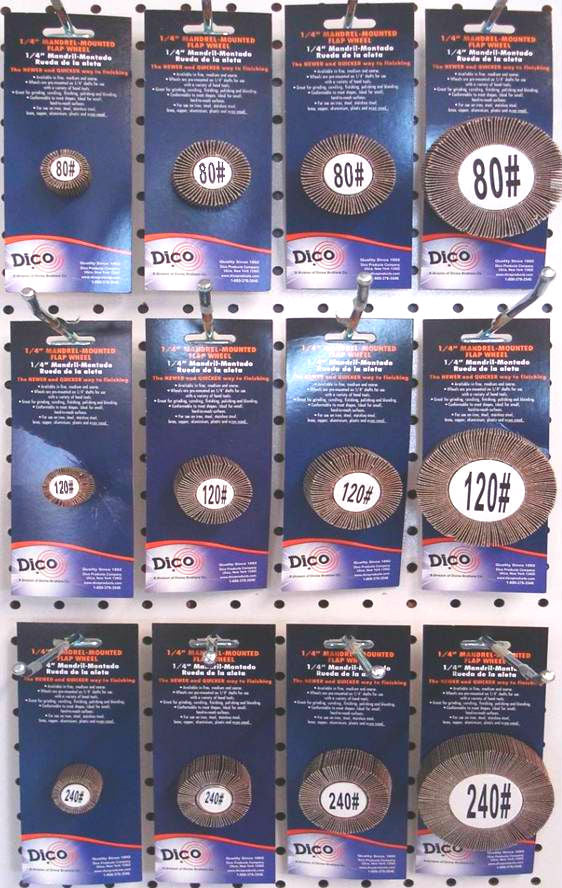 Sanding Flap Wheels (Mandrel Mounted) – Dico Products
